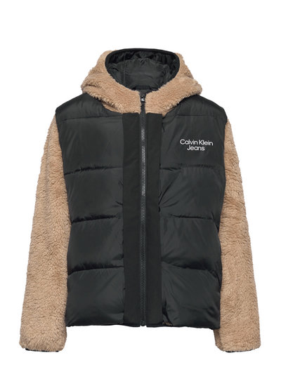 Calvin Klein 2 In 1 Hybrid Teddy Jacket - 33.979 kr. Kauptu frá Calvin ...