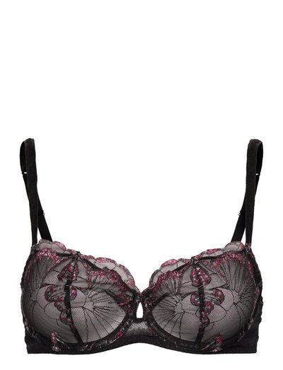 CHANTELLE Lily Underwire Half Cup Bra (Romantic Black) – 52.50 ...