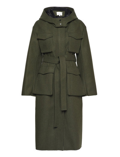 House Of Dagmar Maxine Coat (Moss/Khaki green) - 900 € | Boozt.com