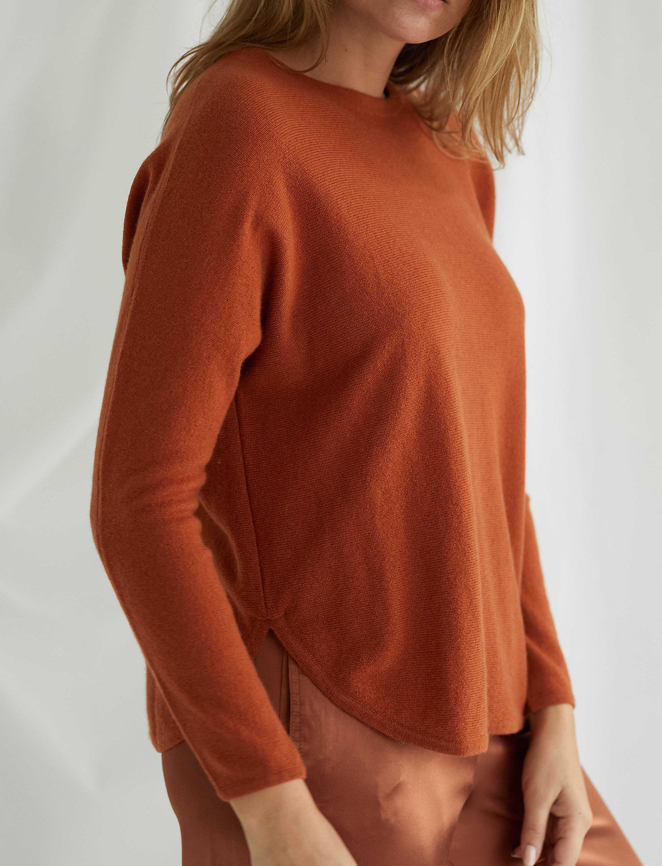Davida Cashmere Curved Sweater - Megztiniai | Boozt.com