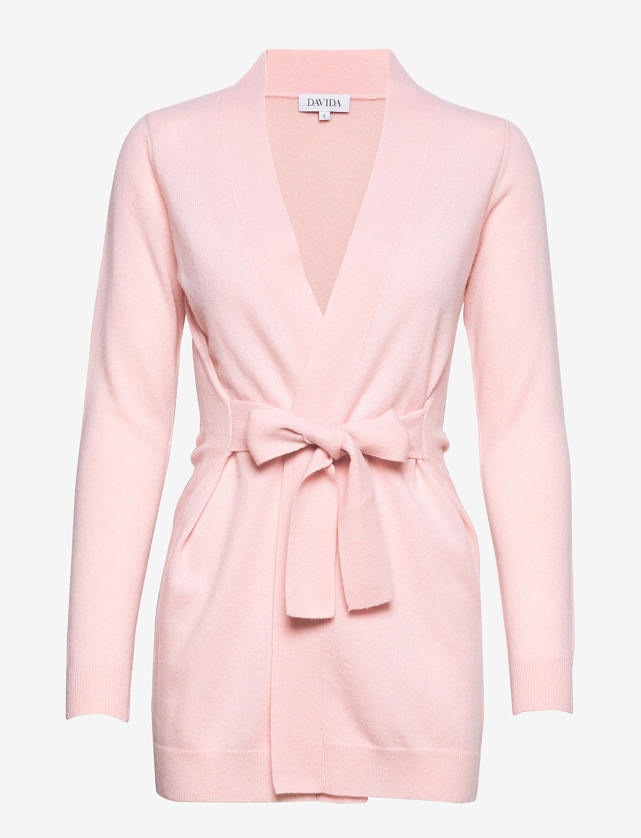 Classic Long Cardigan (Light Pink) (1359.20 kr) - Davida Cashmere ...