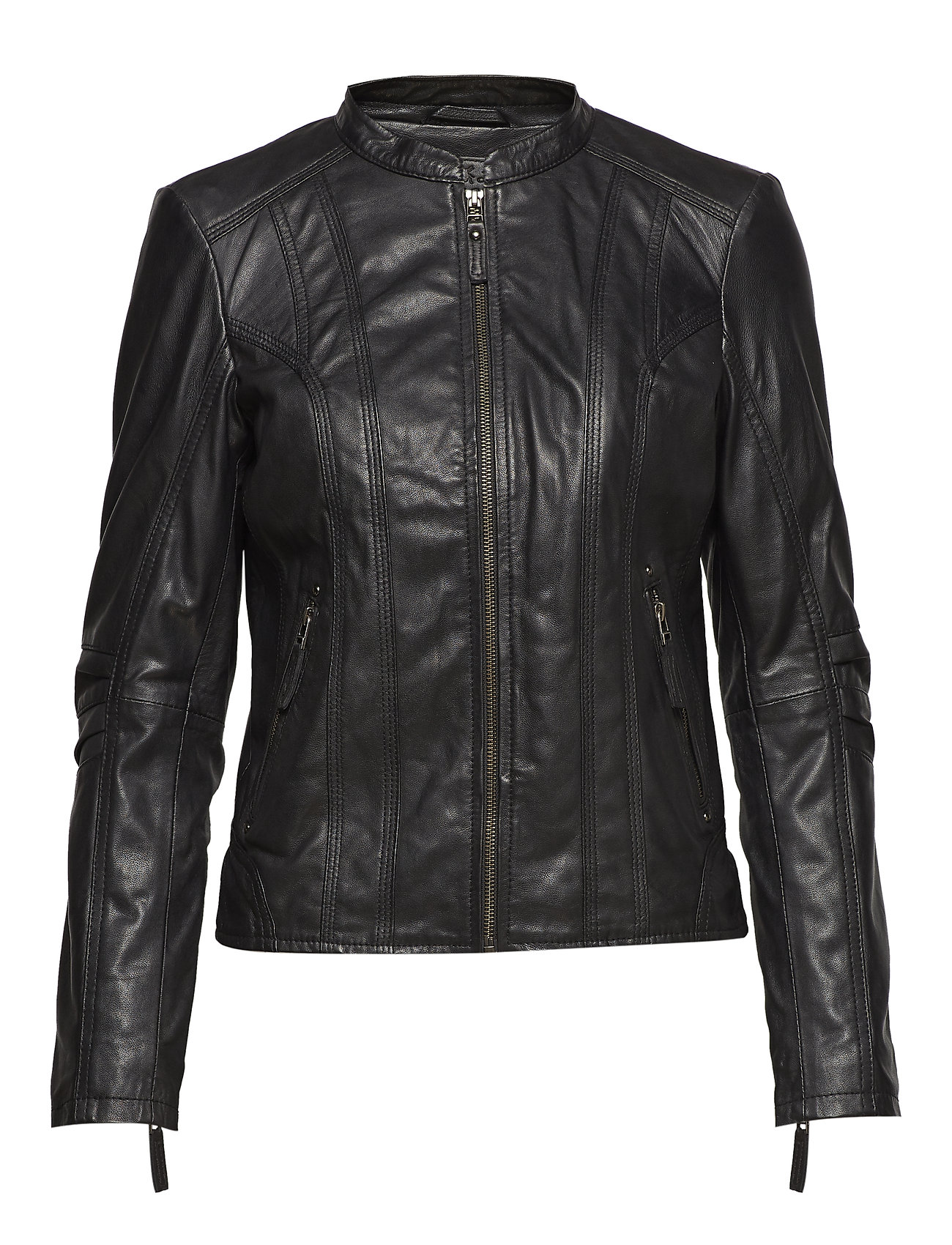 Aanbieding: Seattle Leather Jacket Leren Jack Jas Zwart Mdk ...