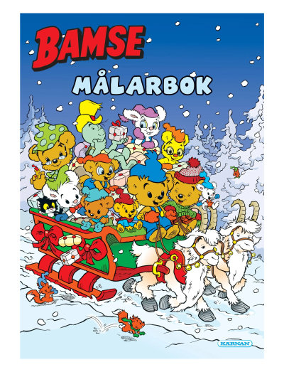 Kärnan MÅlarbok Bamse - Jul På Kullarna – målar- & pysselböcker ...