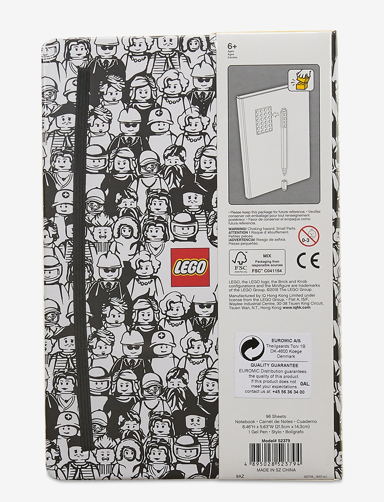 Euromic Lego Stationery Notebook Minifigures - Tegne & Hobbyartikler ...