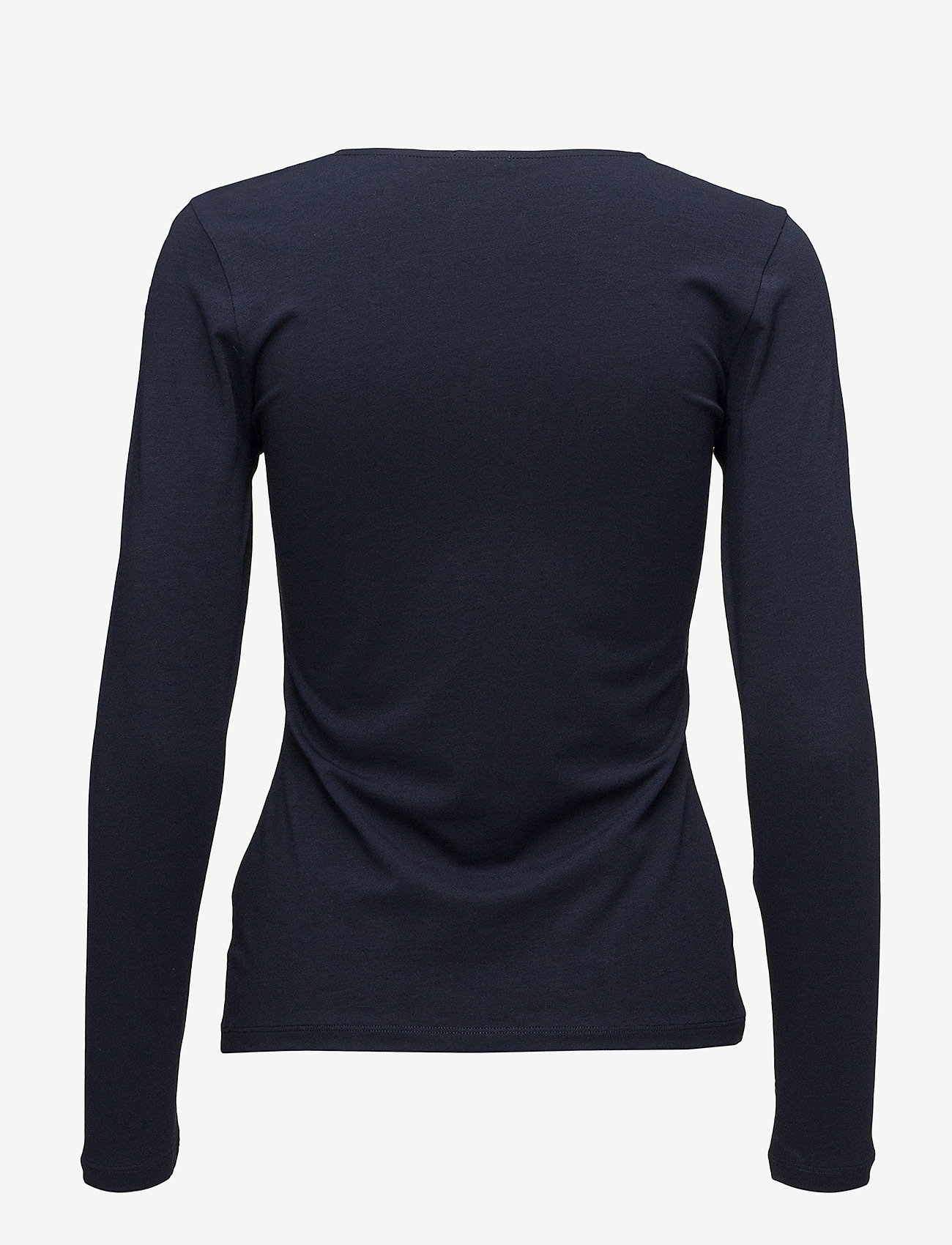 Filippa K Cotton Stretch Long Sleeve (Navy) - 7.999 kr | Boozt.com
