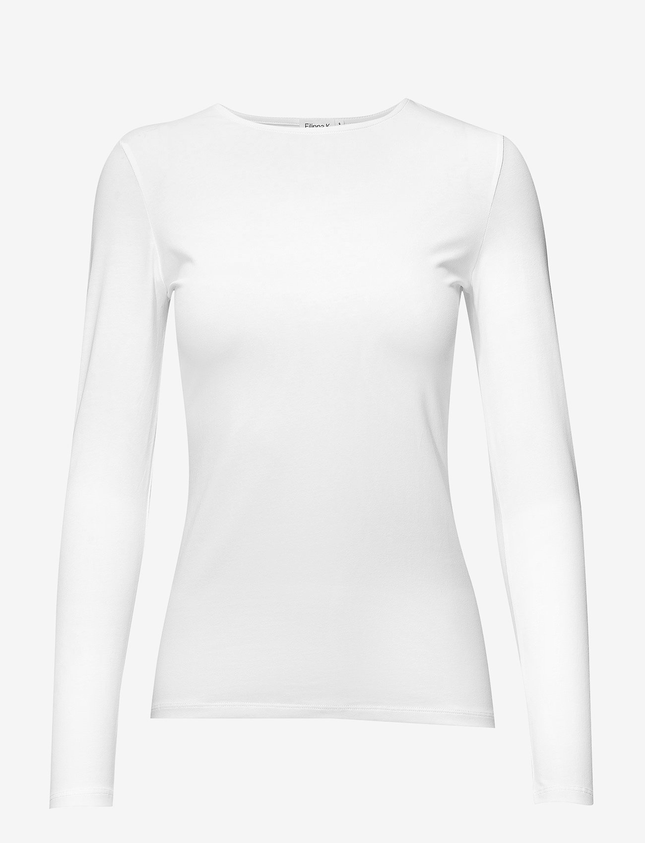 Filippa K Cotton Stretch Long Sleeve (White) - 500 kr | Boozt.com