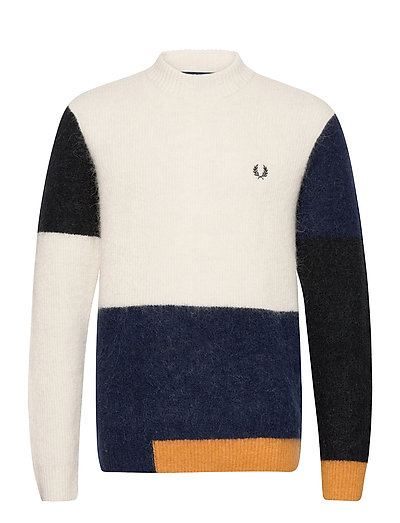 Fred Perry Col. Block Aplaca Jmpr (FPYK1543) - Rund hals - Boozt.com