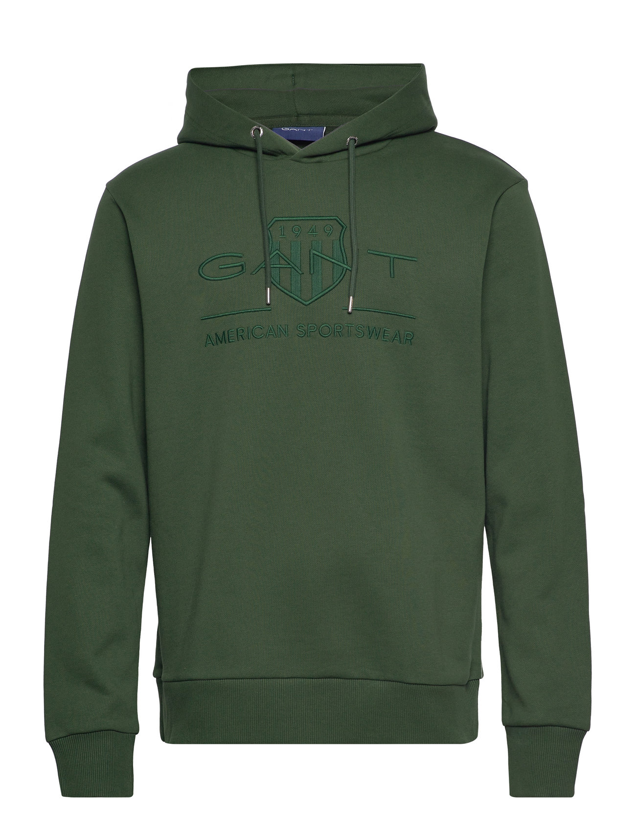 GANT Tonal Archive Shield Hood (Storm Green/Grønn) - 1600 kr | Boozt.com