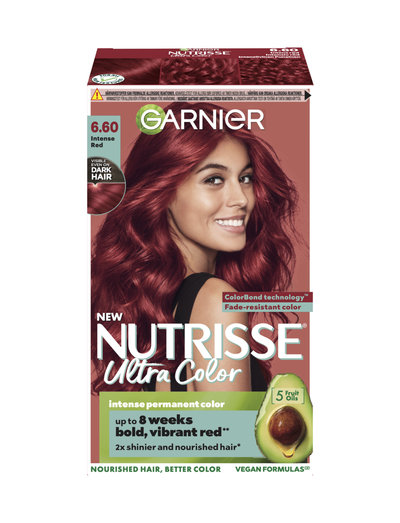 Garnier Garnier, Nutrisse, Ultra Color, 6.60 Intense Red (6.60 Intense ...