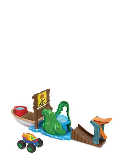 Hot Wheels Monster Trucks Swamp Chomp Playset (HWSHGV14) - Bilbanor ...