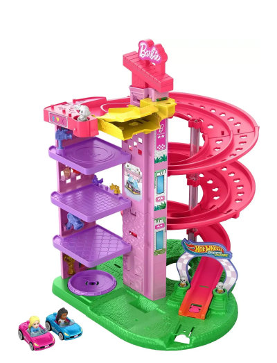 Hot Wheels Hot Wheels Racerverse™ Barbie™ Spiral Race™ Track Set ...