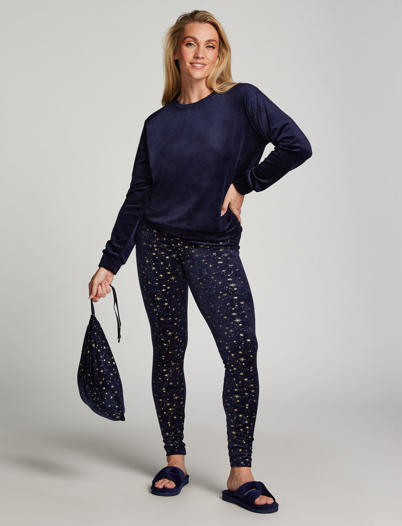 Hunkemöller Pj Set Velours Stardust - Nachtwäsche - Boozt.com Österreich