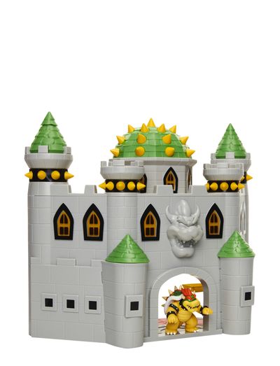 JAKKS Nintendo Super Mario 6cm Bowser Castle Playset (Grey/Multi ...