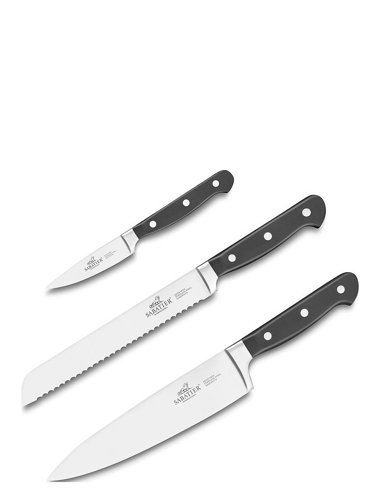 Lion Sabatier Knife Set Pluton 3 pack Veitsisetit Boozt