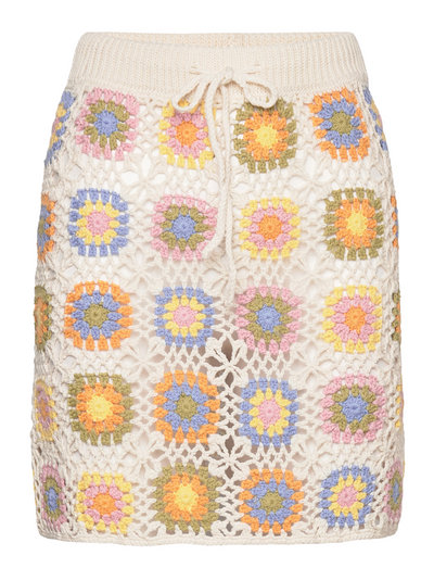 Mango Crochet Mini Skirt – korta kjolar – shoppa på Booztlet