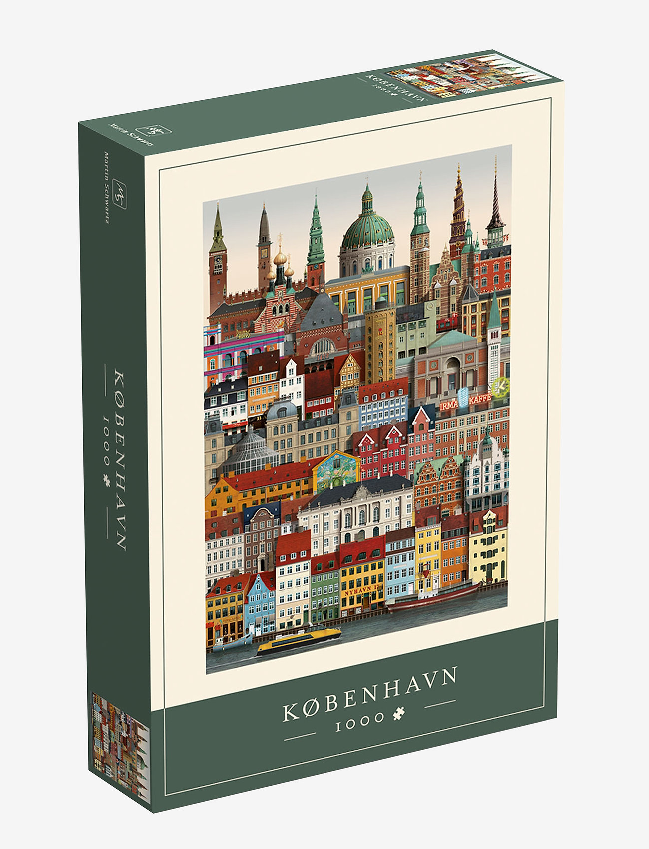 Martin Schwartz København Jigsaw Puzzle (1000 Pieces) (Multi Color) - 250 kr | Boozt.com
