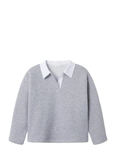 name it Nkfbetsy Ls Rlx Polo Swe Bru – sweatshirts – shop på Booztlet