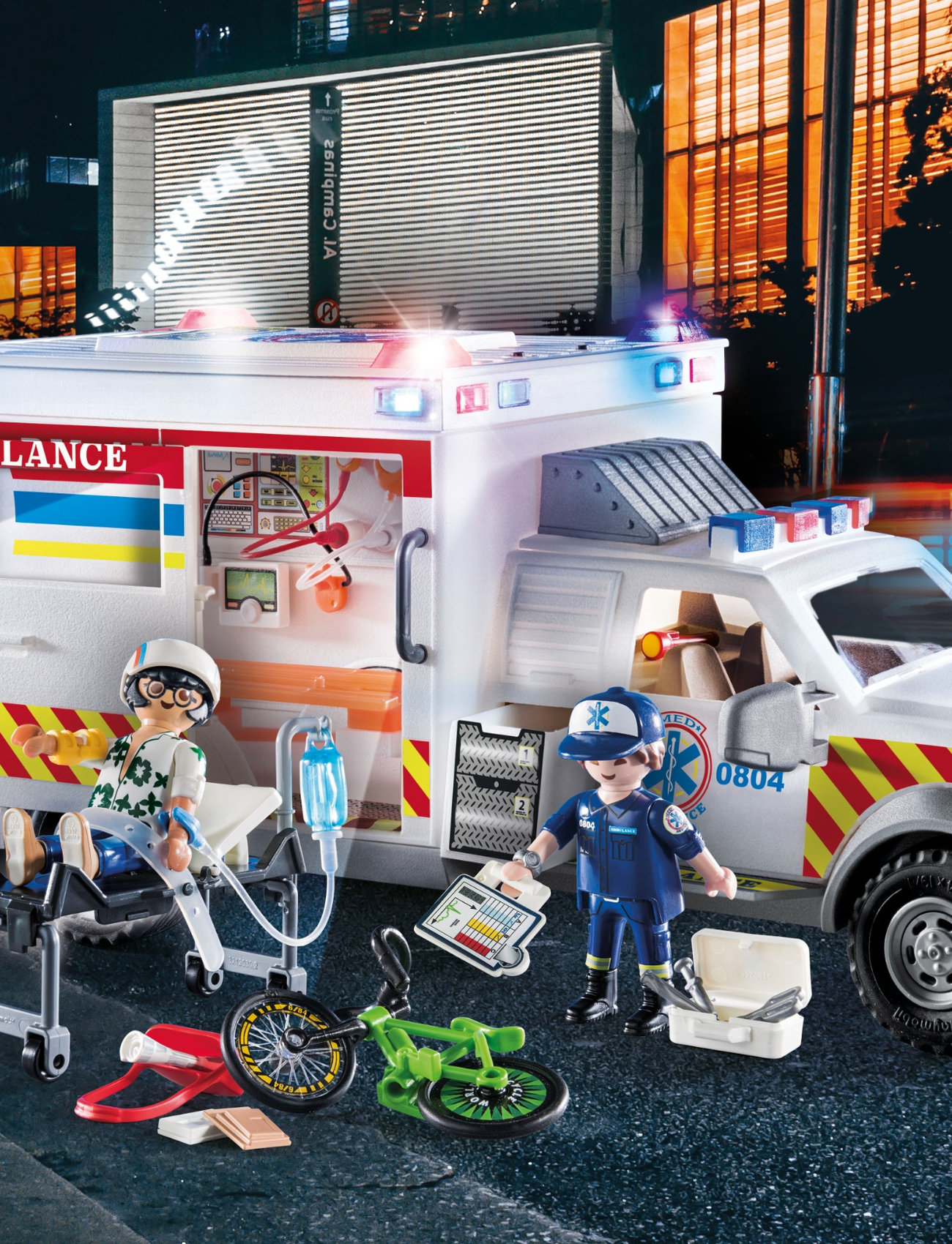PLAYMOBIL Playmobil City Action Us Ambulance With Lights And Sound - 70936 - Playmobil City ...