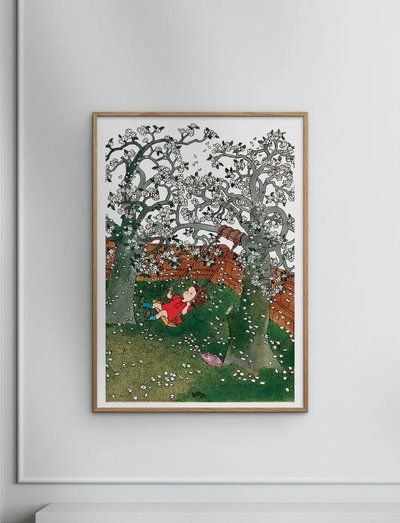 Poster & Frame Astrid Lindgren - Swing - Lotta On Troublemaker Street ...