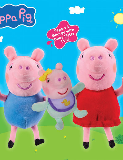 Peppa Pig Peppa Plush 3pk (PRX08423) - Karakterer fra filmer og eventyr ...