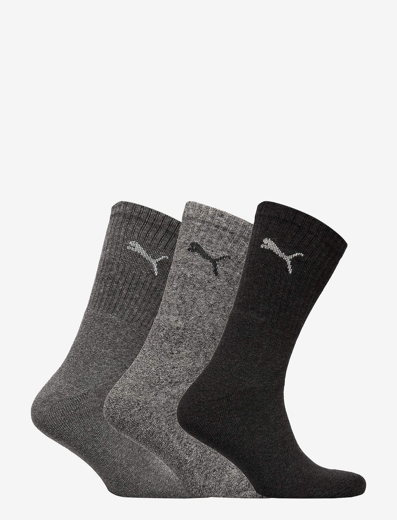 PUMA Puma Crew Sock 3p (Anthracite / Grey) - 71.10 kr | Boozt.com