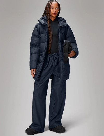 Rains Alta Long Puffer Cargo Jacket W3t4 – forede jakker – shop på Booztlet