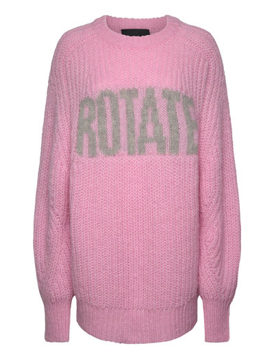 ROTATE Birger Christensen Knitted Logo Sweater – stickat – shoppa på ...