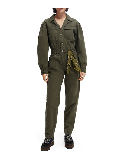 Scotch & Soda Garment Dyed Denim Jumpsuit - Samfestingar - Boozt.com