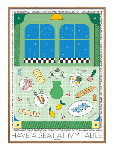 The Poster Club The Poster Club X Signe Bagger - A Seat At My Table ...