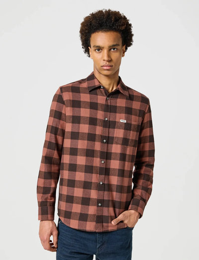 Wrangler 1 Pkt Shirt (WRA112357381) - Checkered shirts - Boozt.com